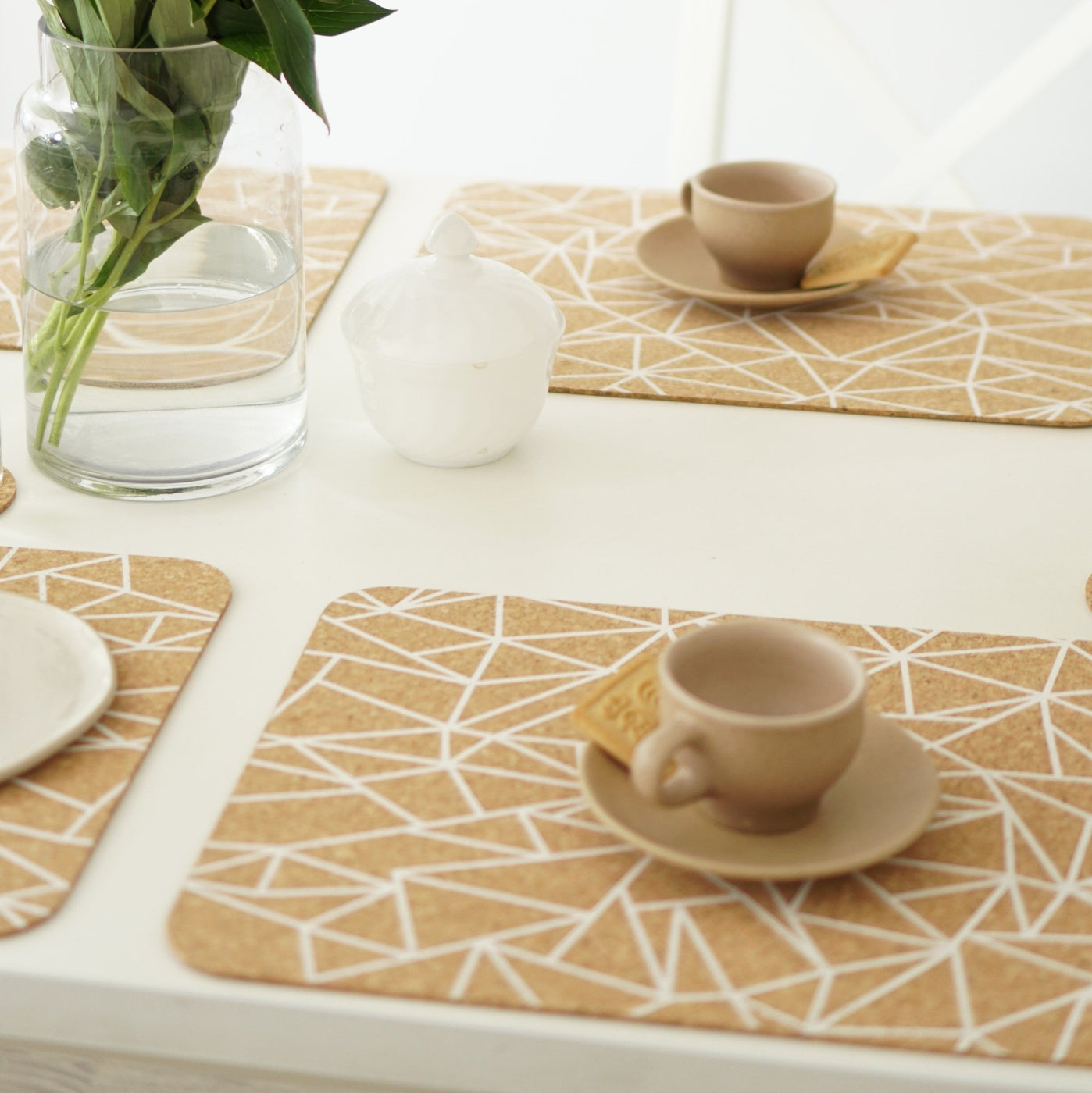 Kamštienos padėkliukai (stačiakampiai su baltu raštu) — Nula ...